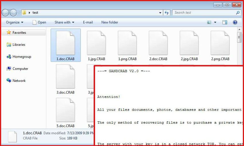 Get rid of GANDCRAB V2.0 virus and decrypt .CRAB files - Sureshot Software